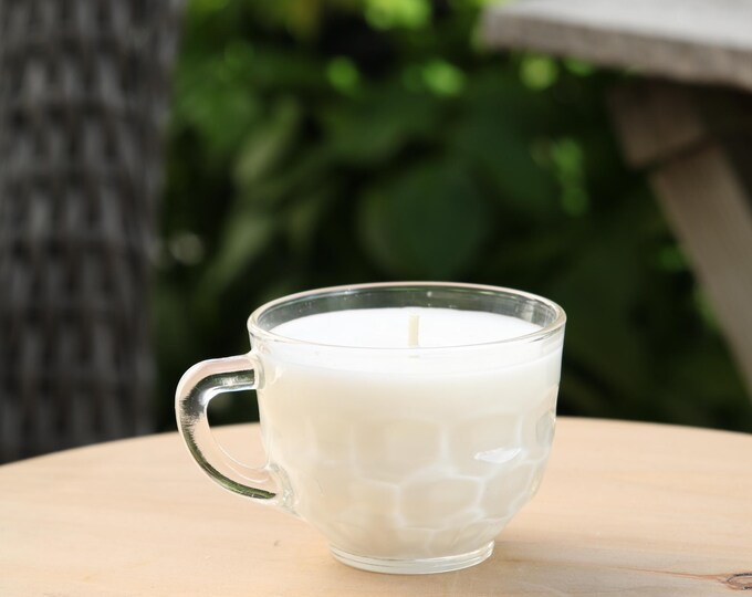 Recycled Candle, Tea Cup Candles, Hand Poured Candle, Soy Candle ...