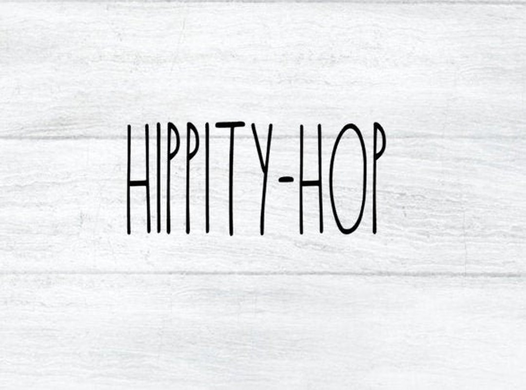 Hippity Hop Decal, Viny Decal, Vinyl Sticker, Spring Decal, Spring Sign ...