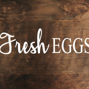 Fresh Eggs Decal,vinyl Decal, Vinyl Sticker, Vinyl Letters, Farmhouse ...