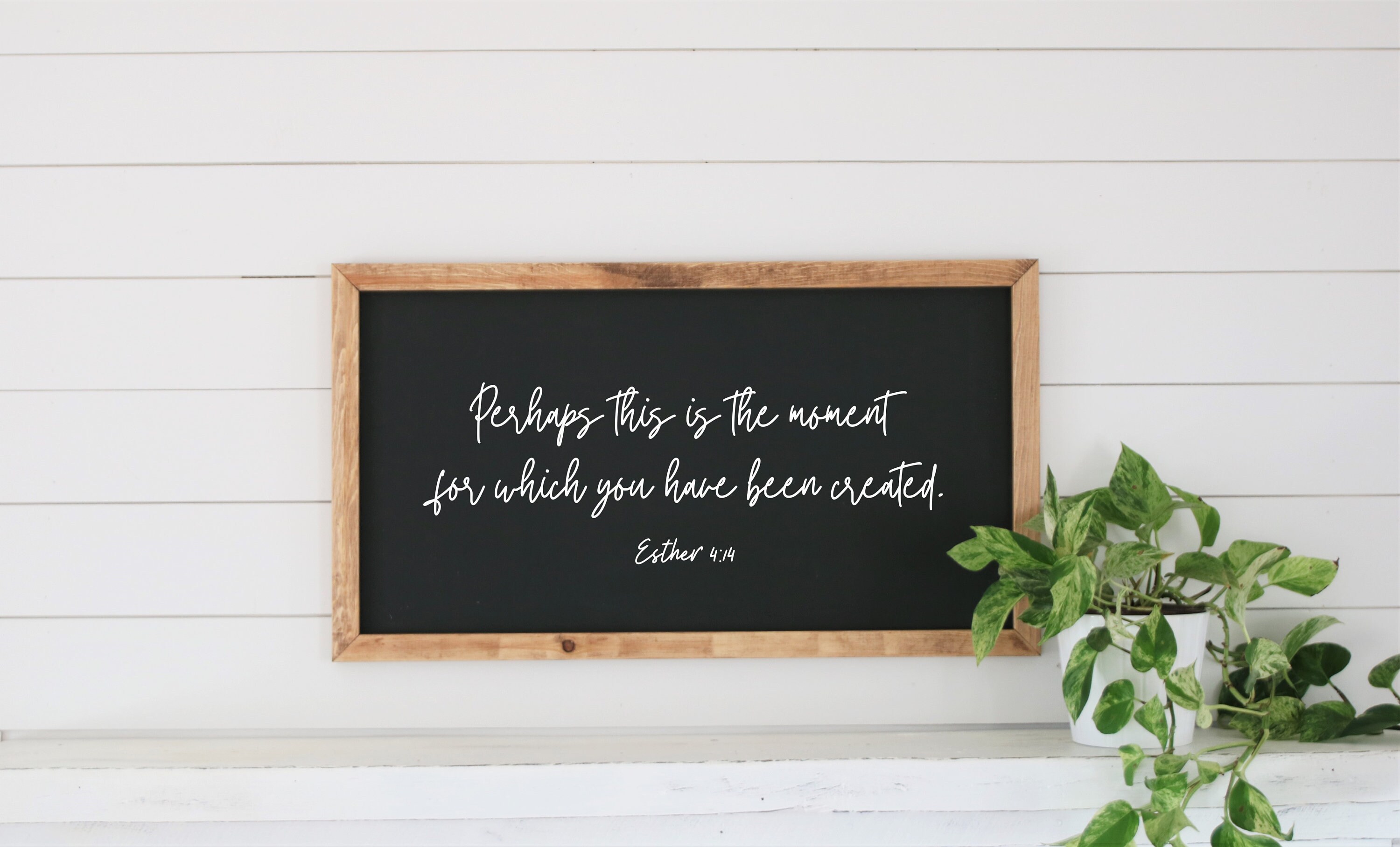 Esther 4:14 Sign Scripture Sign Farmhouse Sign Wall Sign - Etsy