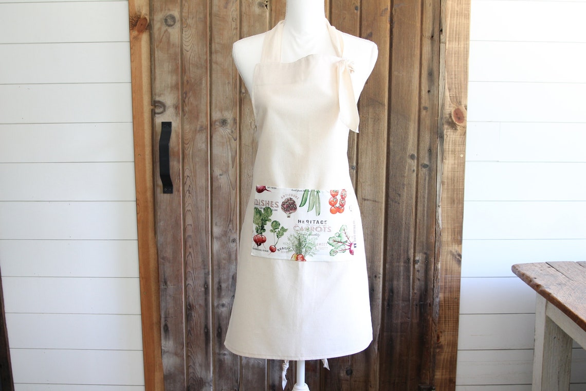 Farmhouse Chefs Apron Summer Apron Farmhouse Apron - Etsy