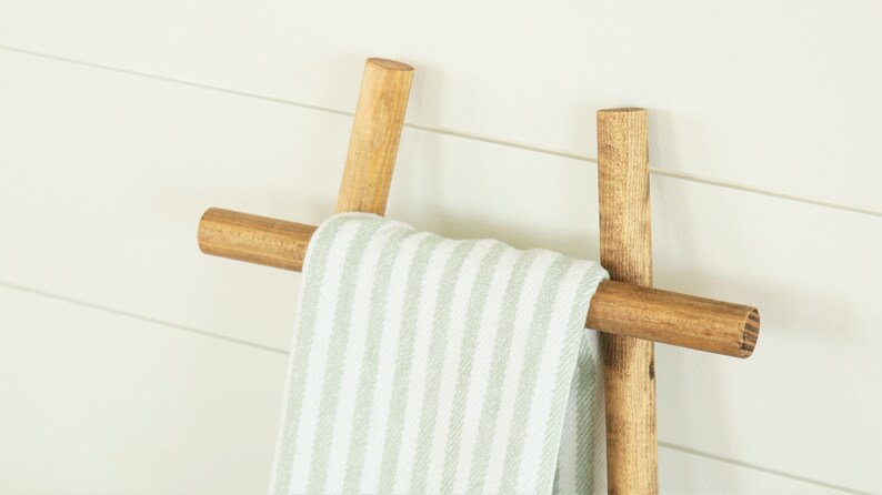 Mini Wooden Ladder Wooden Ladder Dish Towel Rack Decor - Etsy