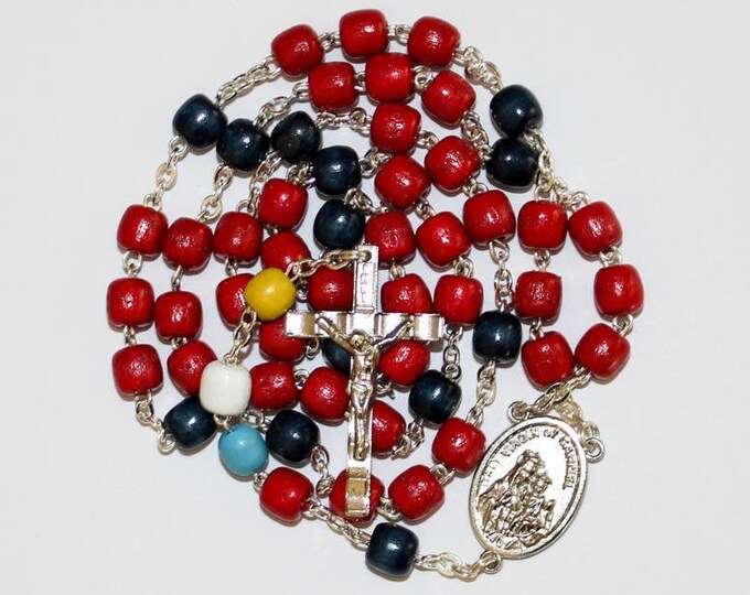 Rosary of Saint Joseph, Chaplet of St. Joseph Pink and White Beads on ...