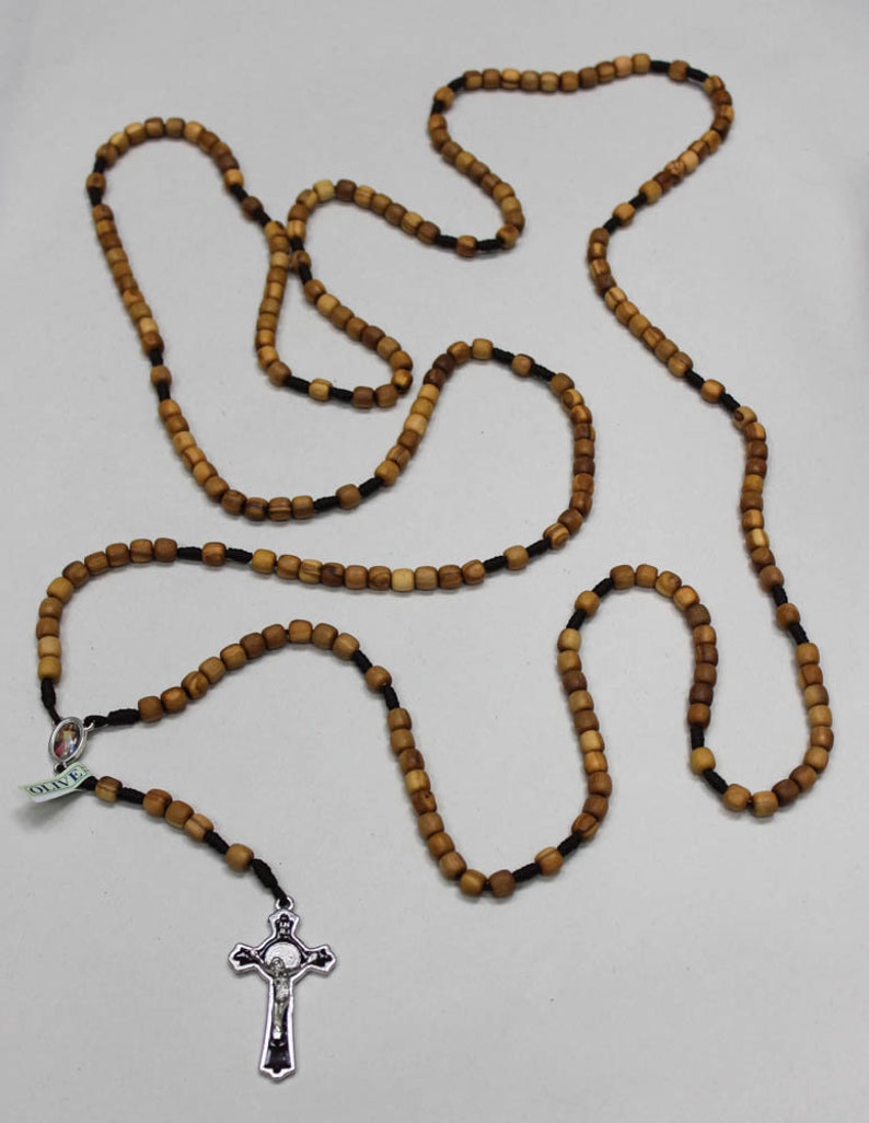 The Mysteries of the Rosary 20 Decade Olive Wood Beads Rosary - Etsy