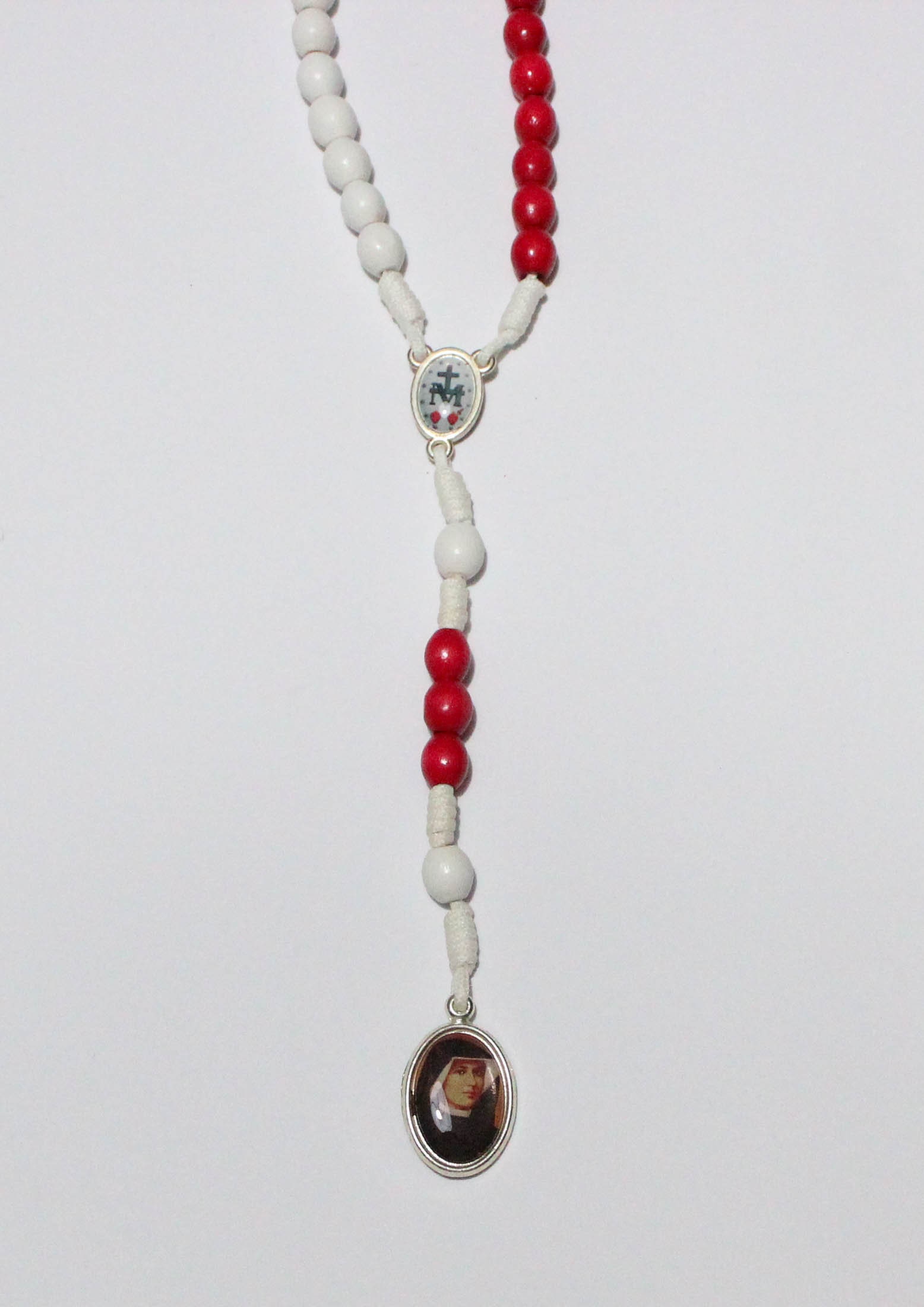 Divine Mercy Rosary Chaplet of Divine Mercy White and Red - Etsy