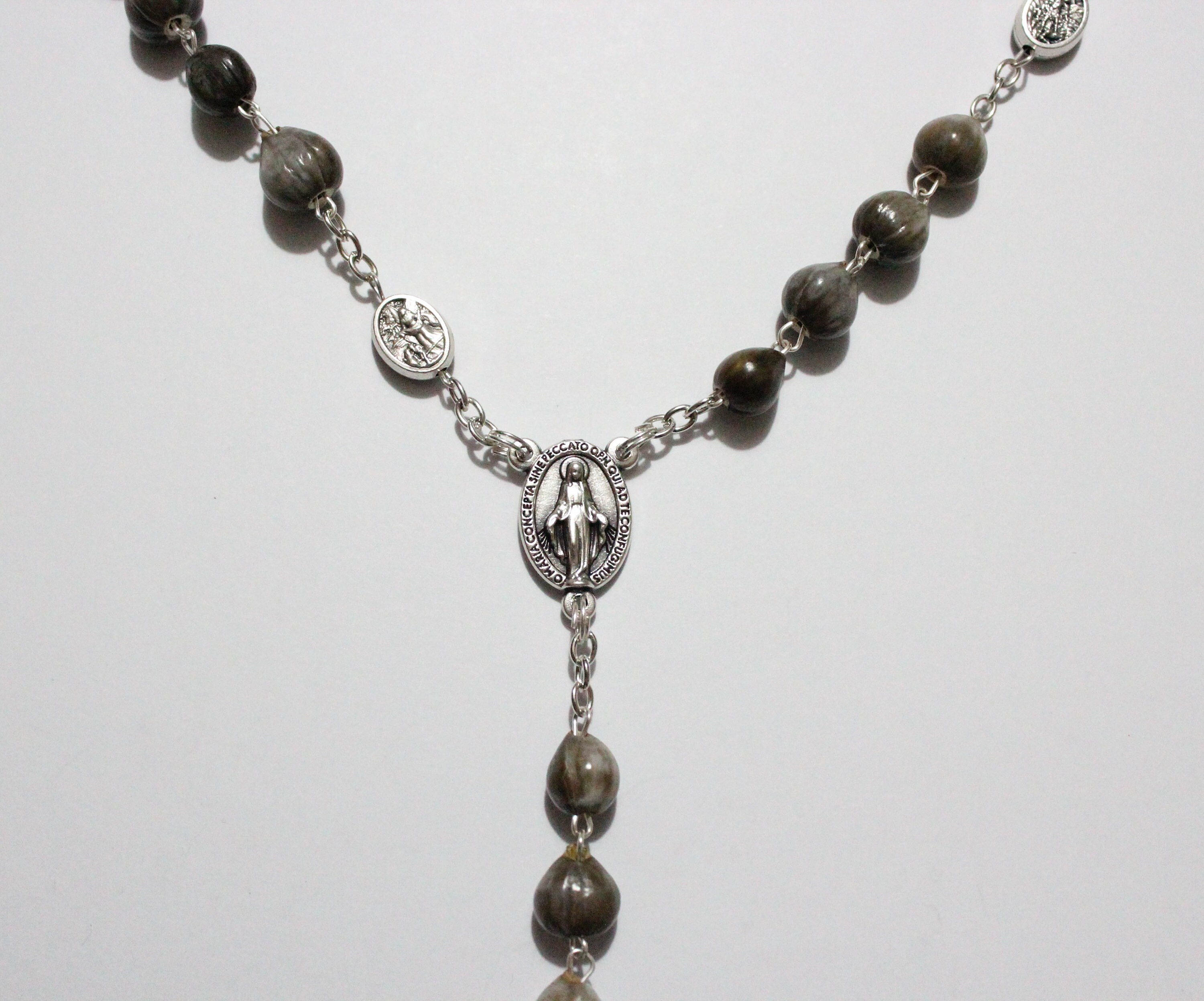 St.Michael the Archangel Chaplet on Chain Seed Beads and St. | Etsy