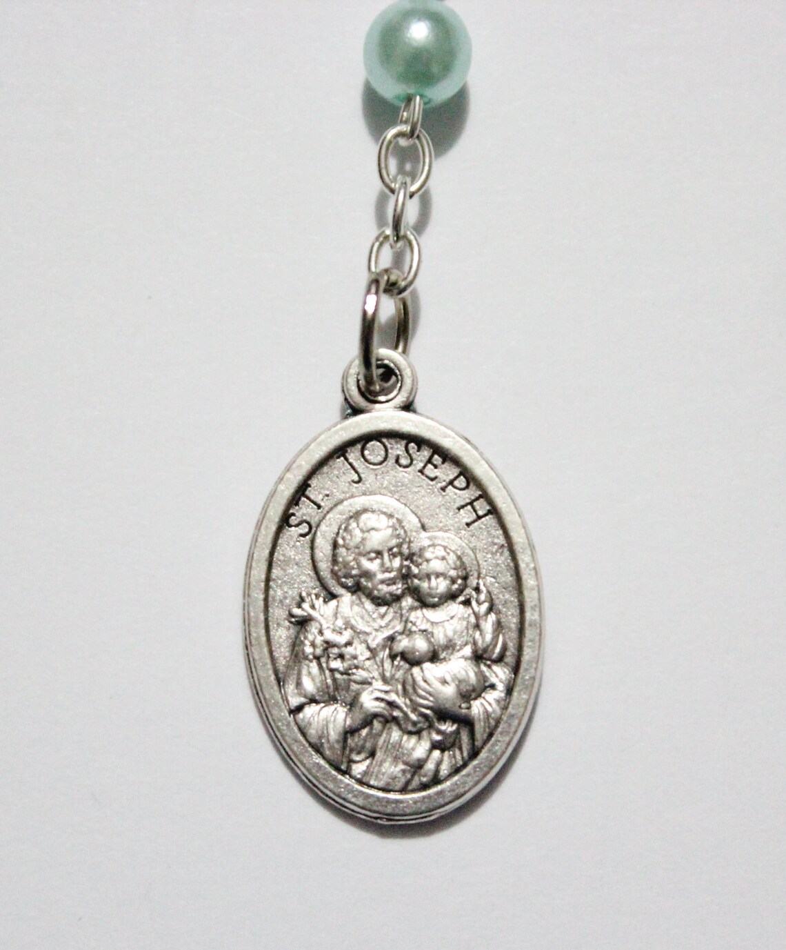 Rosary of Saint Joseph Chaplet of St. Joseph Turquoise and - Etsy