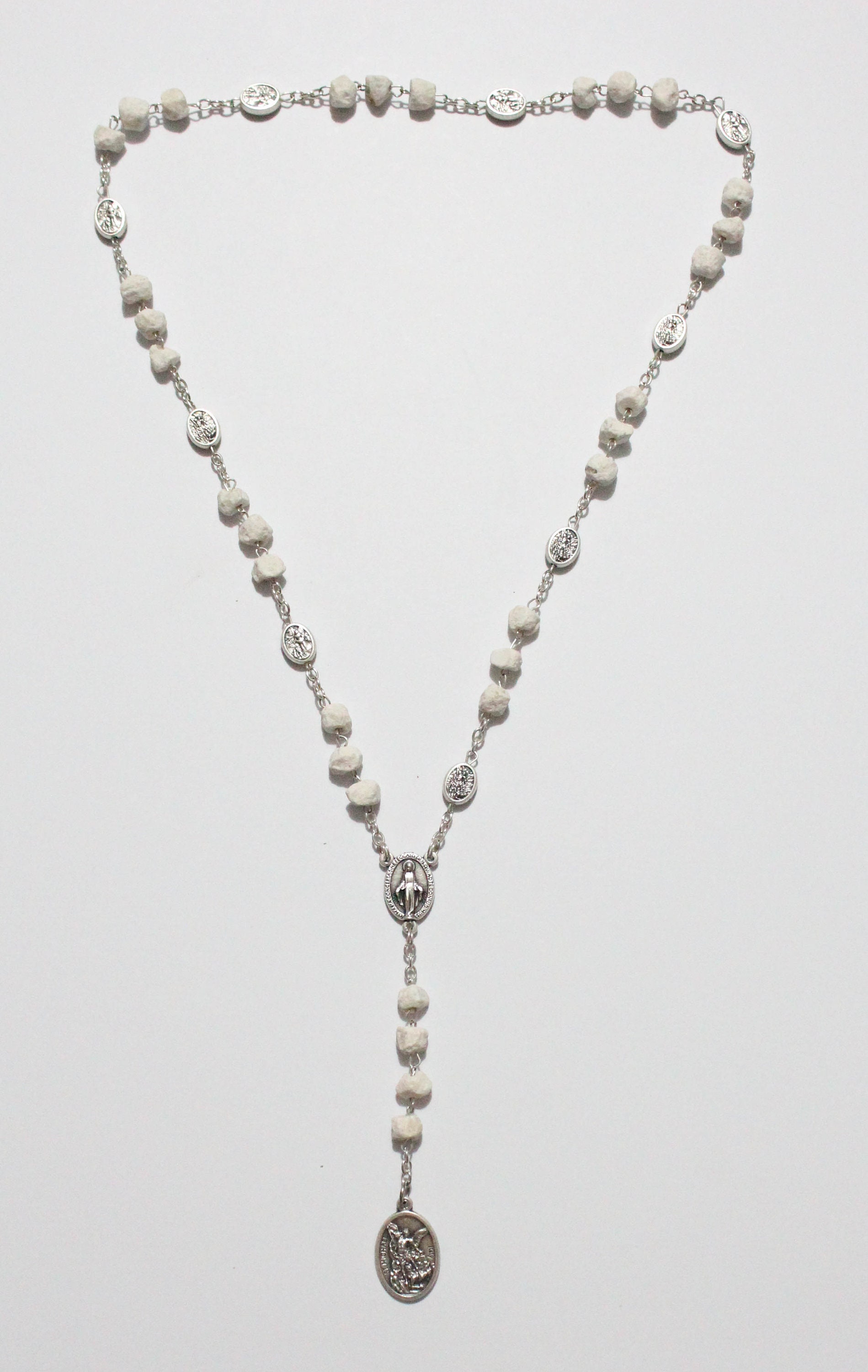 St.michael the Archangel Chaplet on Chain Stone Beads and St. | Etsy