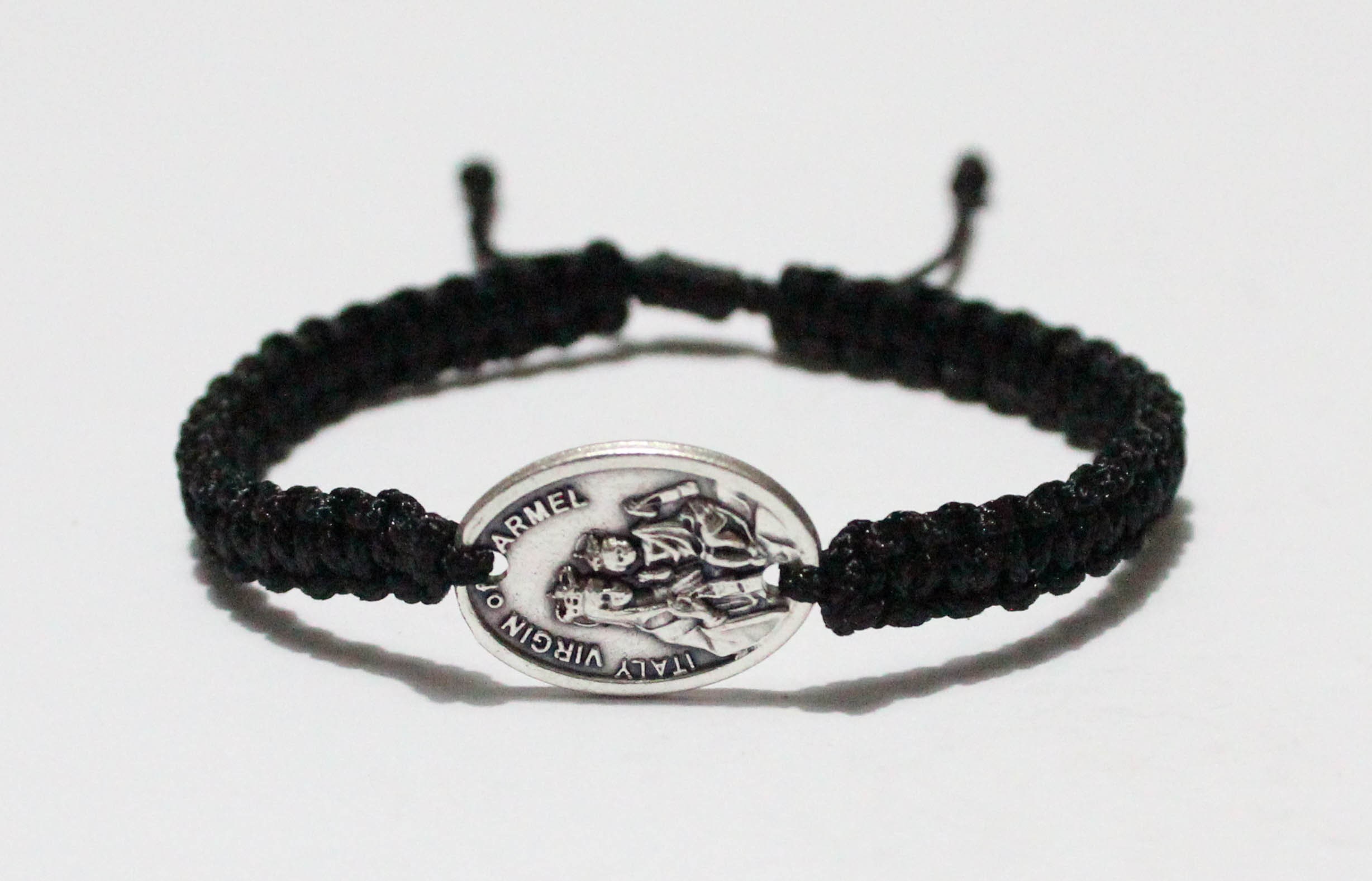 Our Lady of Mount Carmel Medal Cord Bracelet Gifts Man and - Etsy