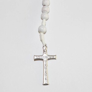 Chaplet of the Way of the Cross, Stations of the Cross Rosary, White ...
