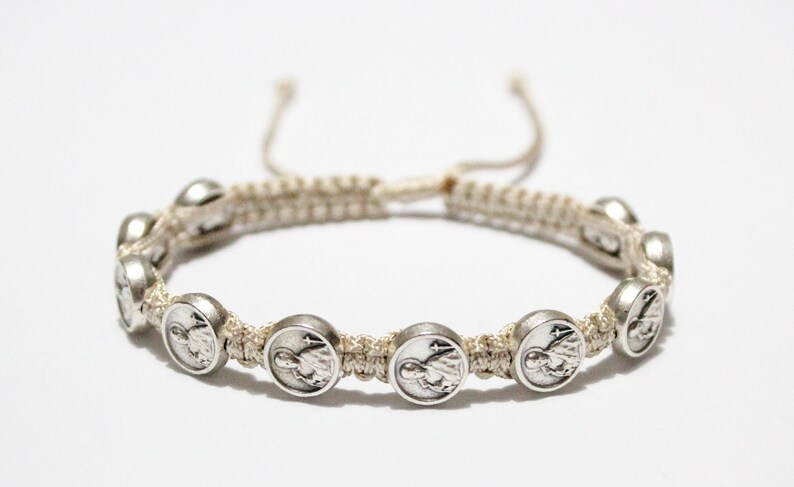 Saint Gabriel the Archangel Silver Color Medal Cord Bracelet - Etsy