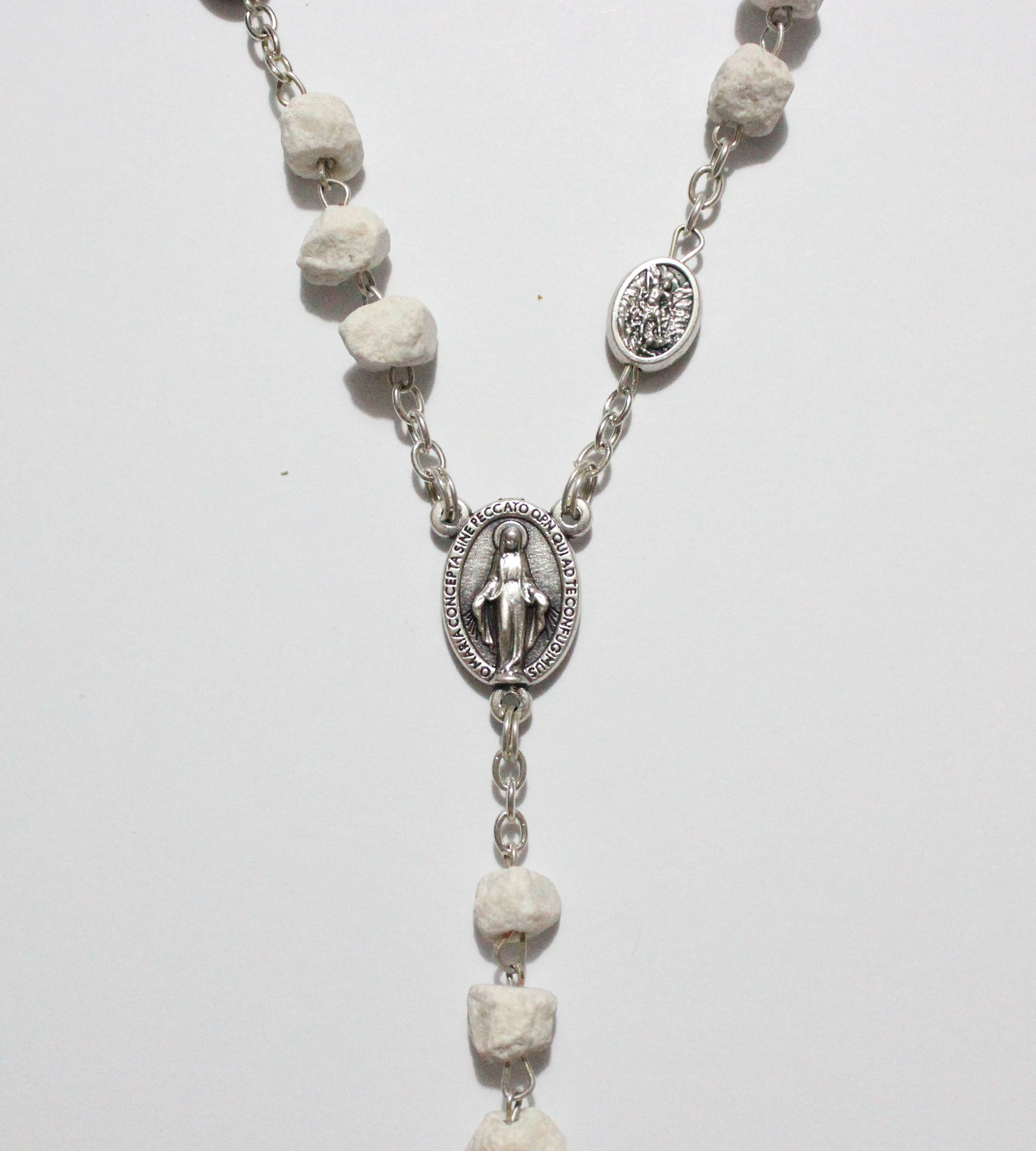 St.michael the Archangel Chaplet on Chain Stone Beads and St. | Etsy