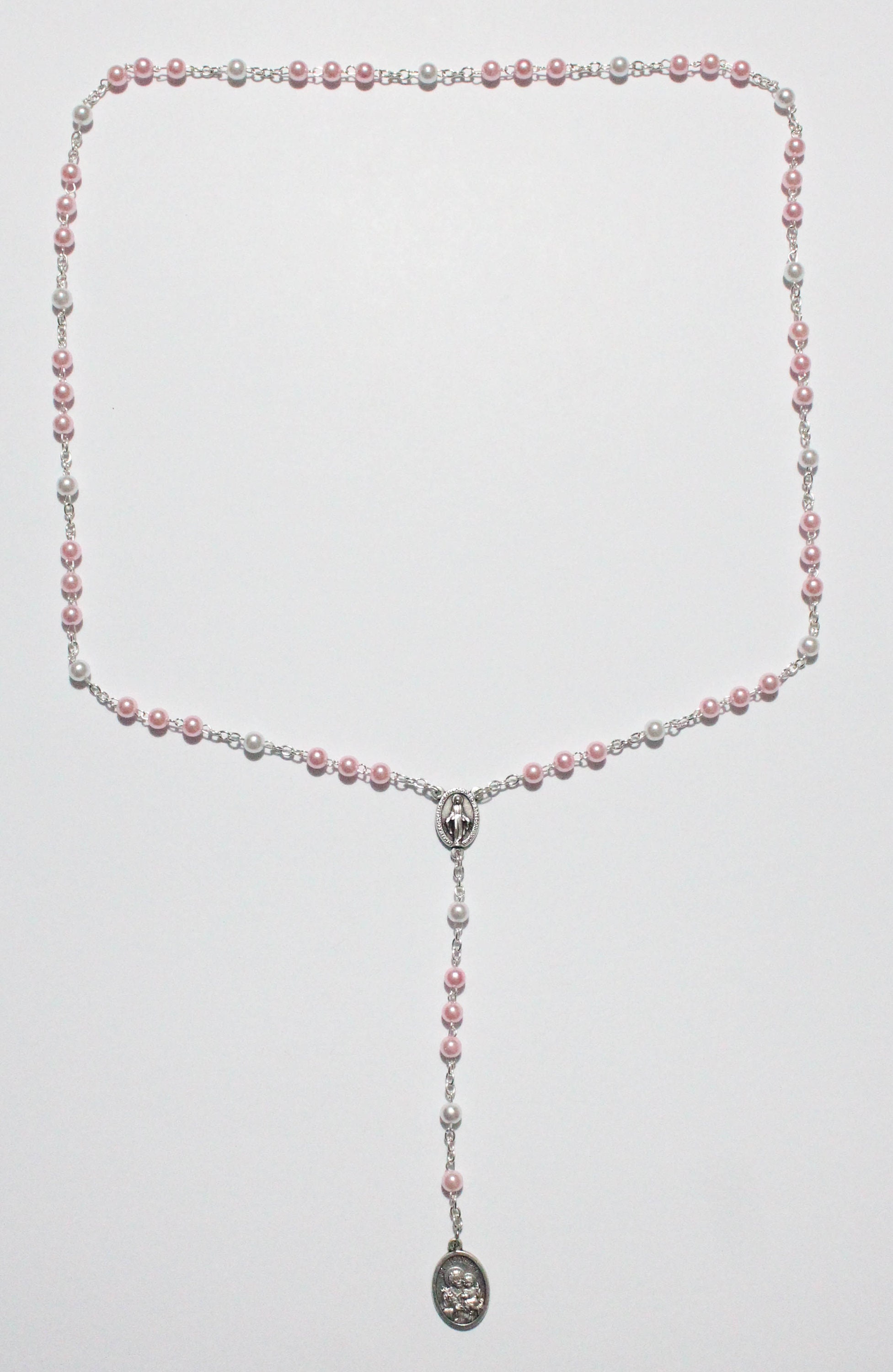 Rosary of Saint Joseph Chaplet of St. Joseph Pink and White | Etsy