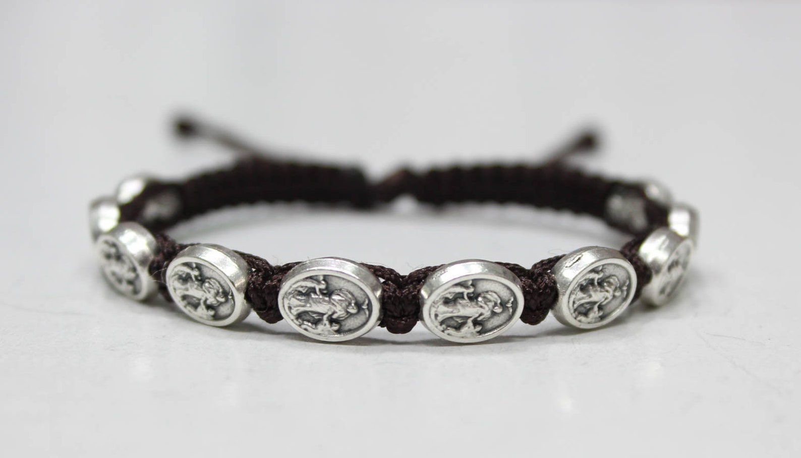 Mary Untier of Knots Metal Medal Bracelet on Cord Our Lady - Etsy