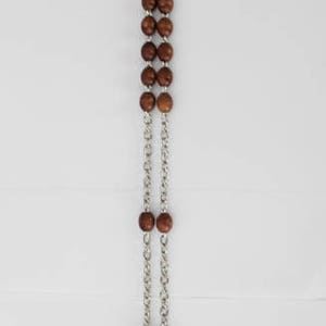 Franciscan Crown Rosary 7 Decade Wood Beads on Chain, the 7 Decade ...