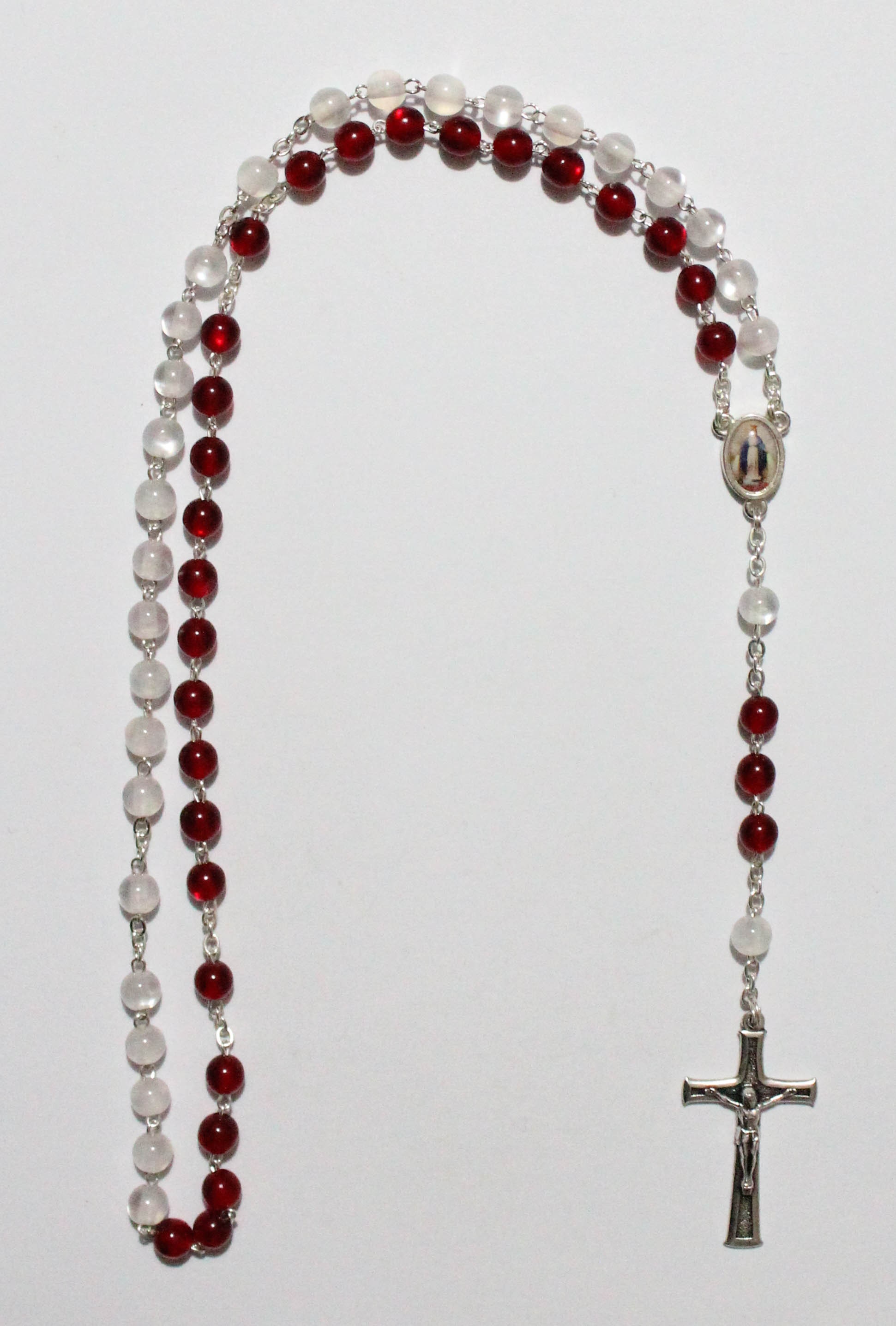 Divine Mercy Rosary Chaplet of Divine Mercy White and Red - Etsy
