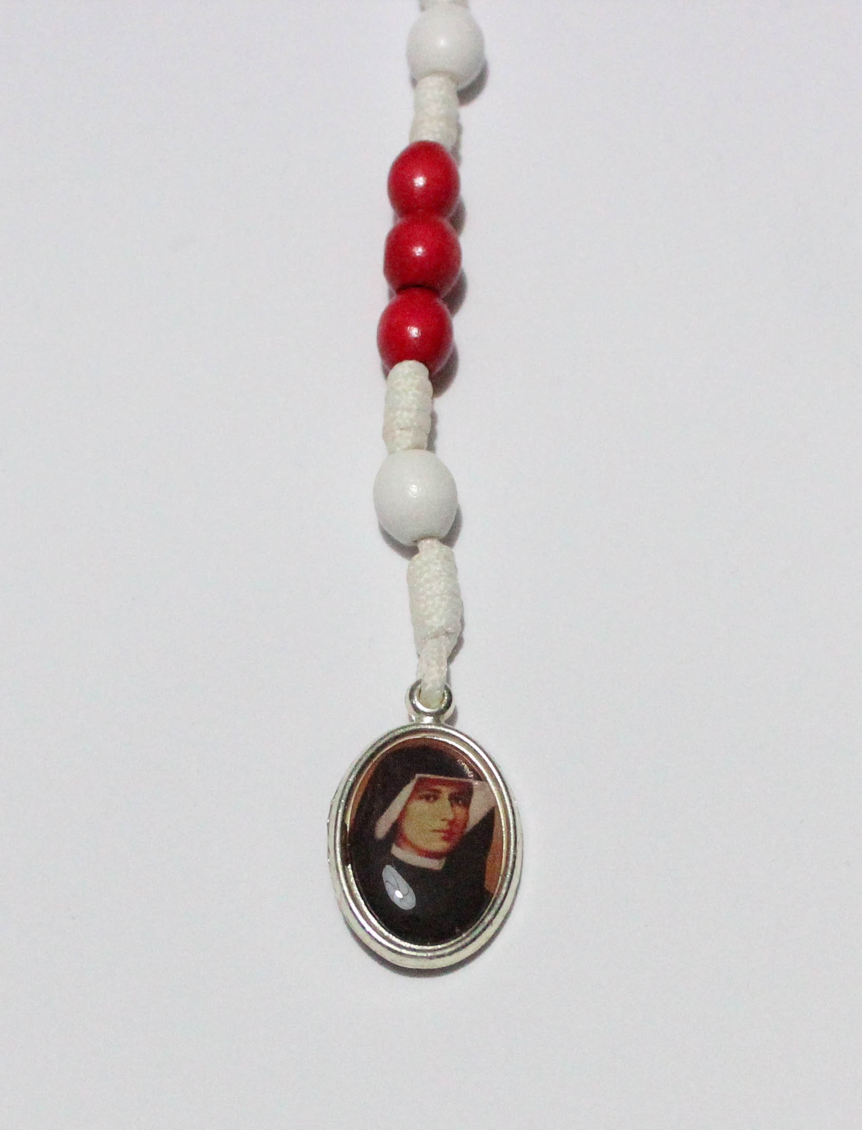 Divine Mercy Rosary Chaplet of Divine Mercy White and Red - Etsy