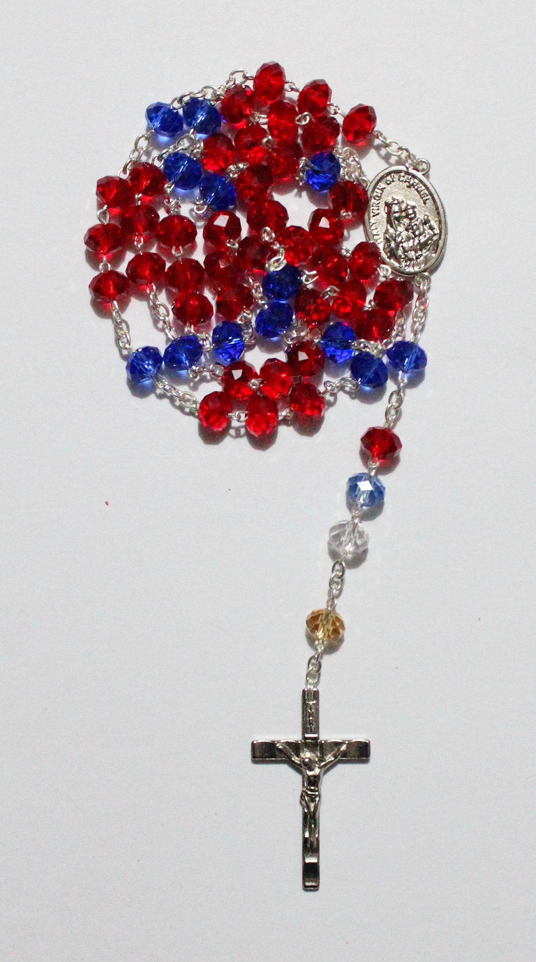 Chaplet for the Holy Souls in Purgatory Rosary Made of Crystal Glass ...