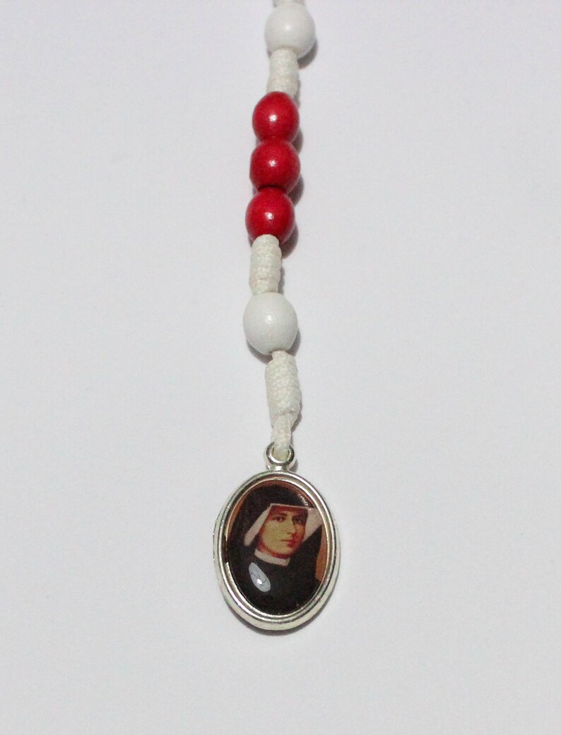 Divine Mercy Rosary Chaplet of Divine Mercy White and Red - Etsy
