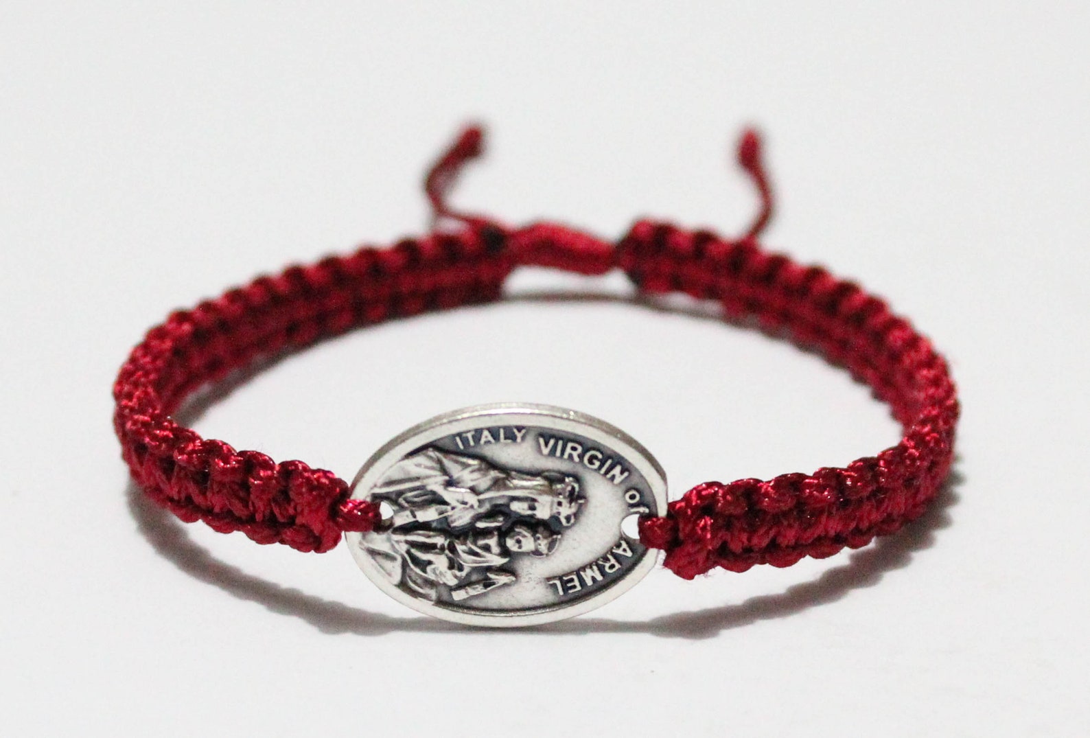 Our Lady of Mount Carmel Medal Cord Bracelet Gifts Man and - Etsy