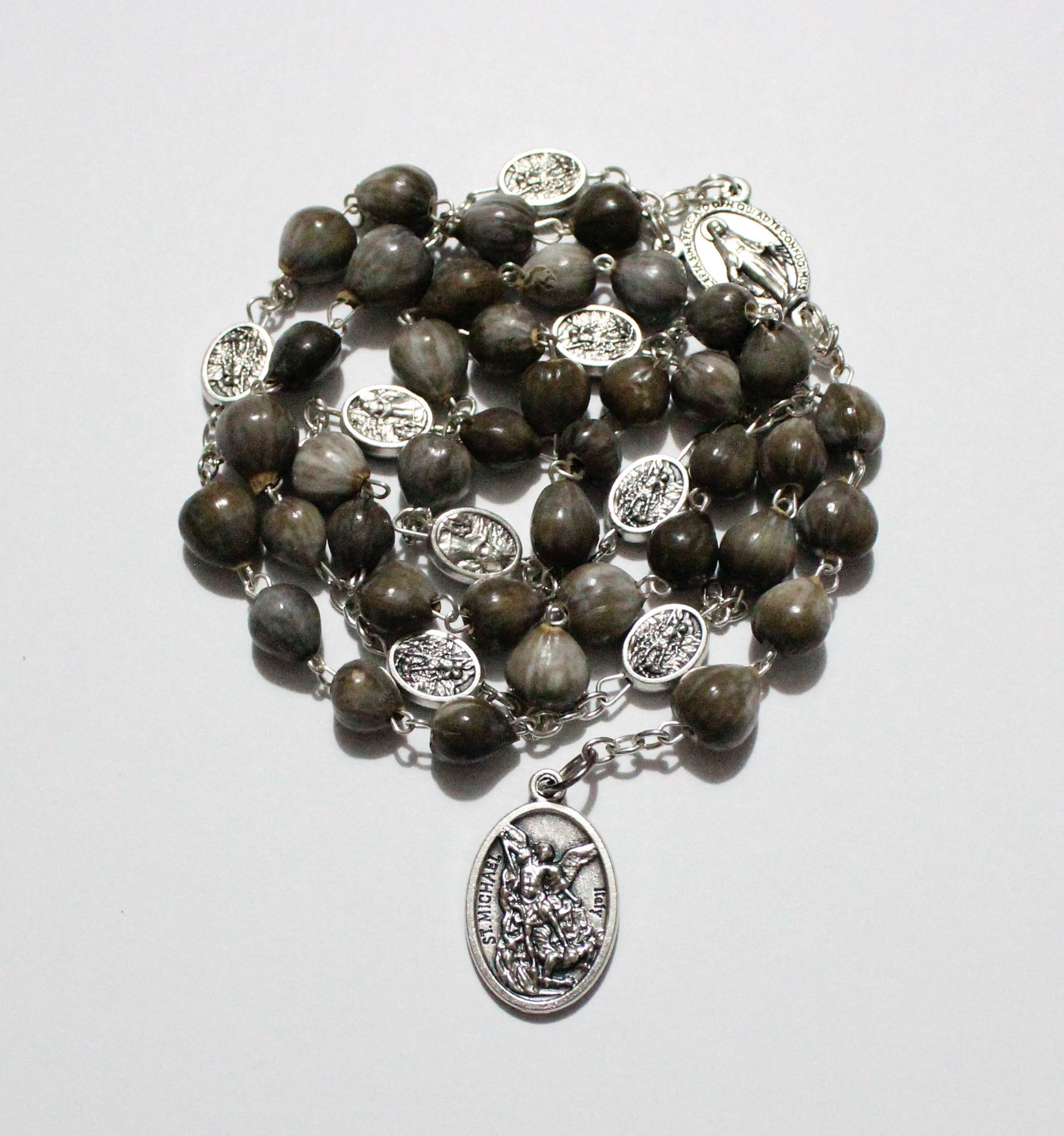 St.Michael the Archangel Chaplet on Chain Seed Beads and St. | Etsy