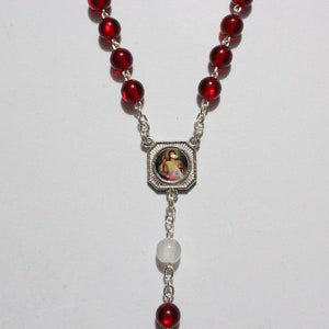 Precious Blood of Christ Chaplet Rosary Plastic Beads, Precious Blood ...