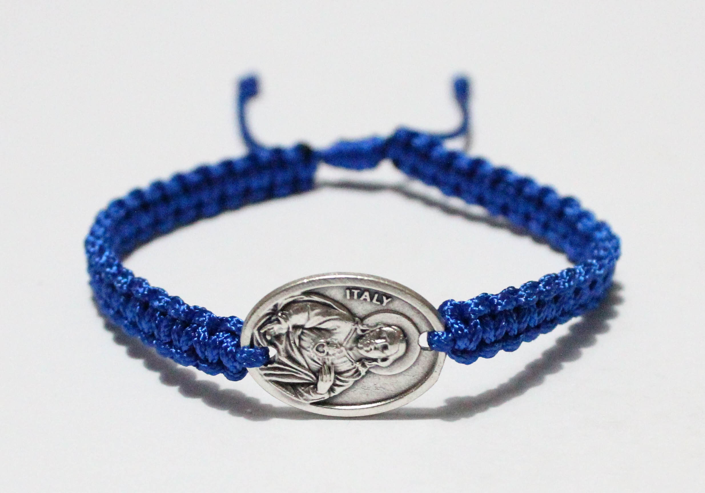 The Sacred Heart of Jesus Medal Cord Bracelet Gifts Man and | Etsy