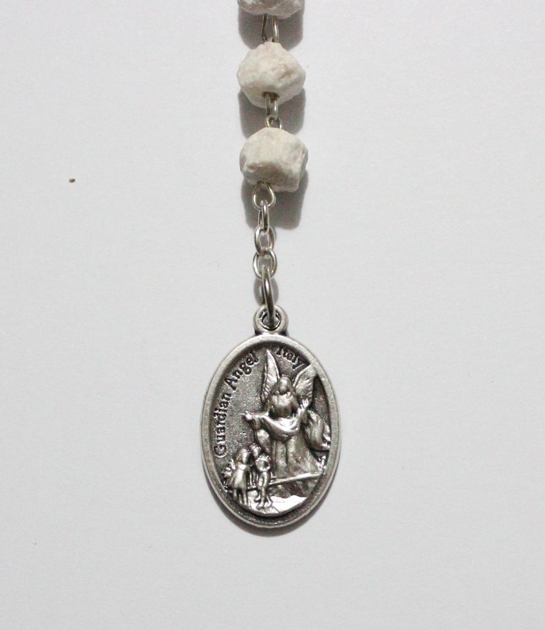 St.michael the Archangel Chaplet on Chain Stone Beads and St. | Etsy