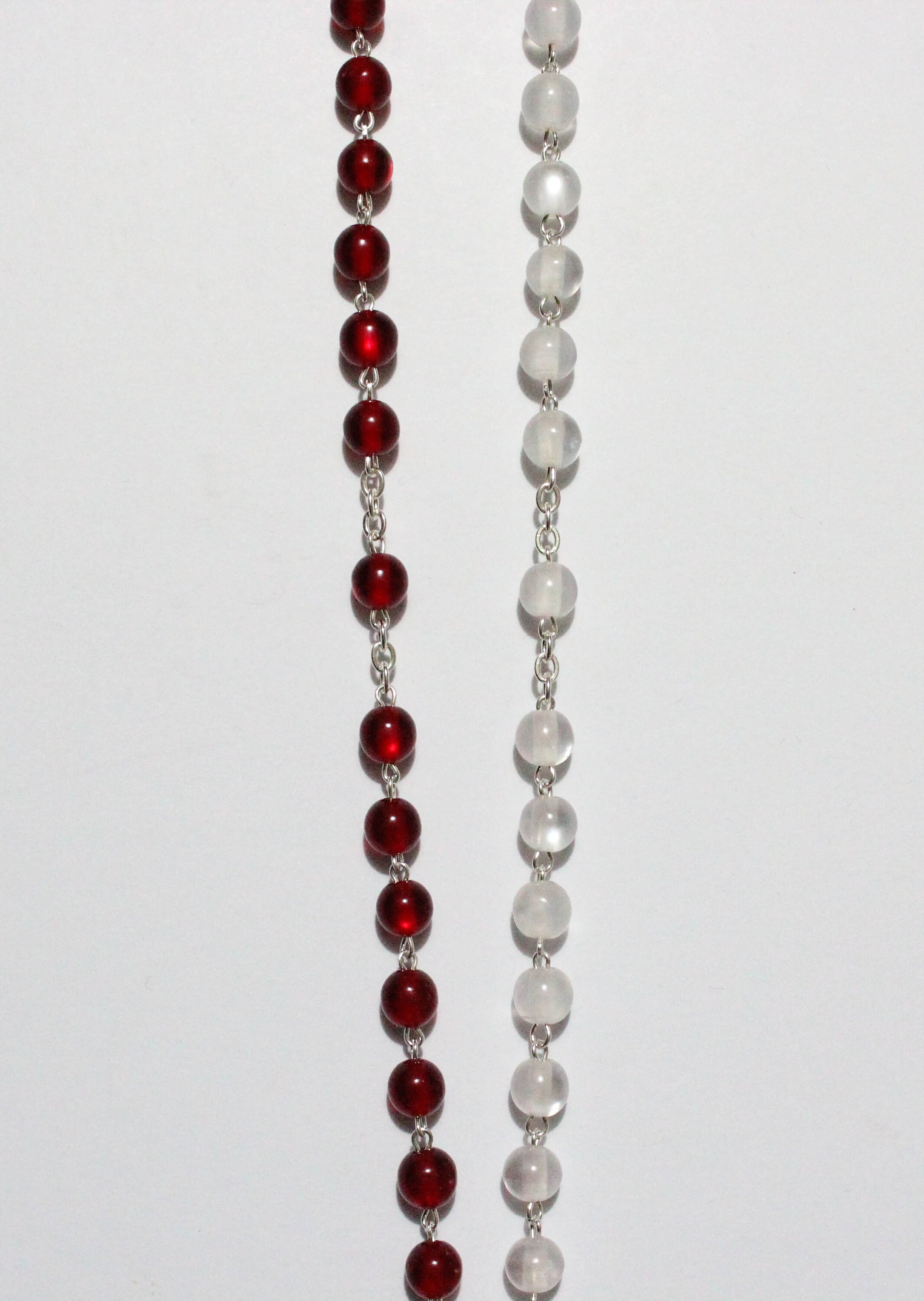 Divine Mercy Rosary Chaplet of Divine Mercy White and Red - Etsy