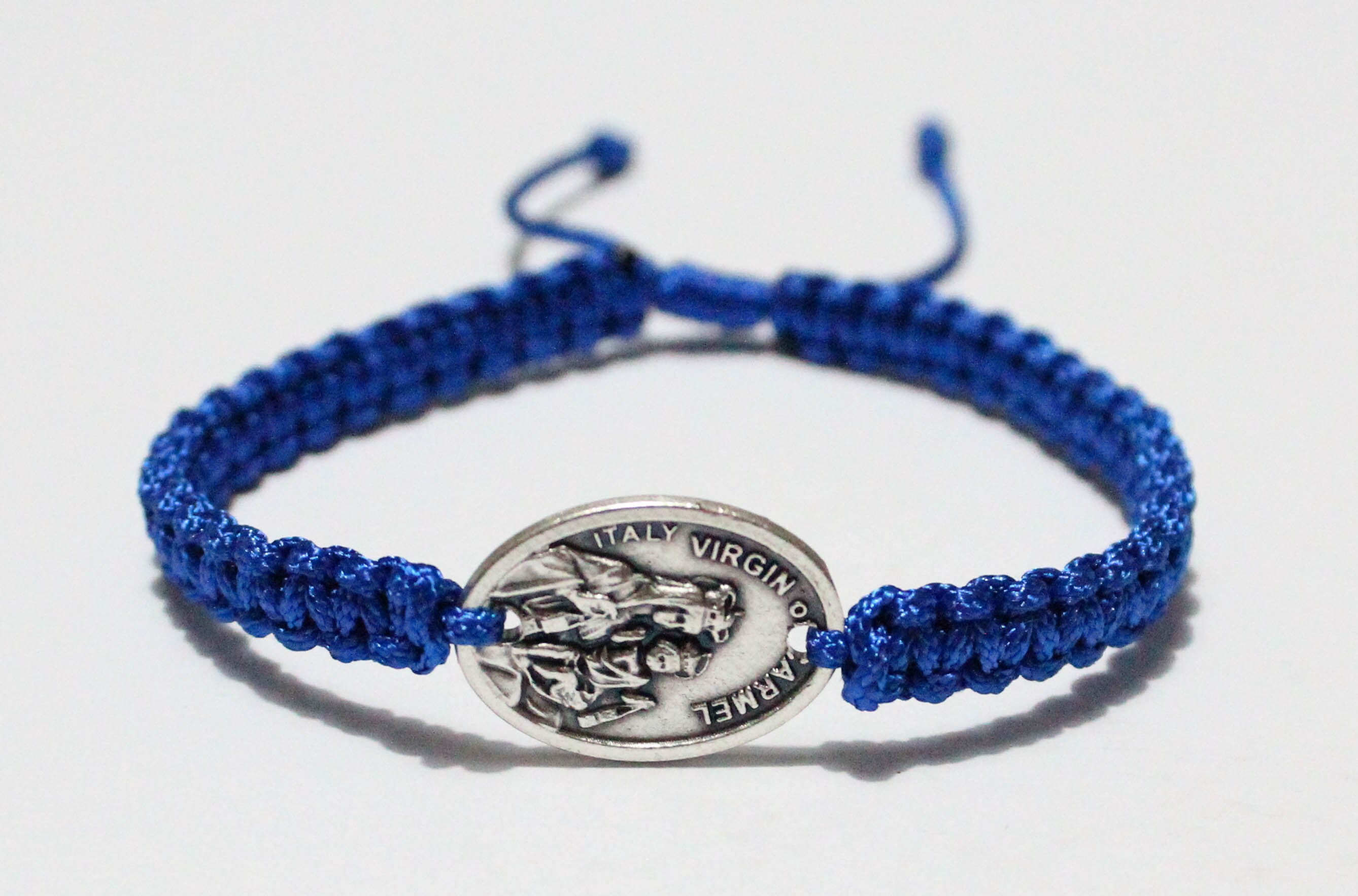 Our Lady of Mount Carmel Medal Cord Bracelet Gifts Man and - Etsy