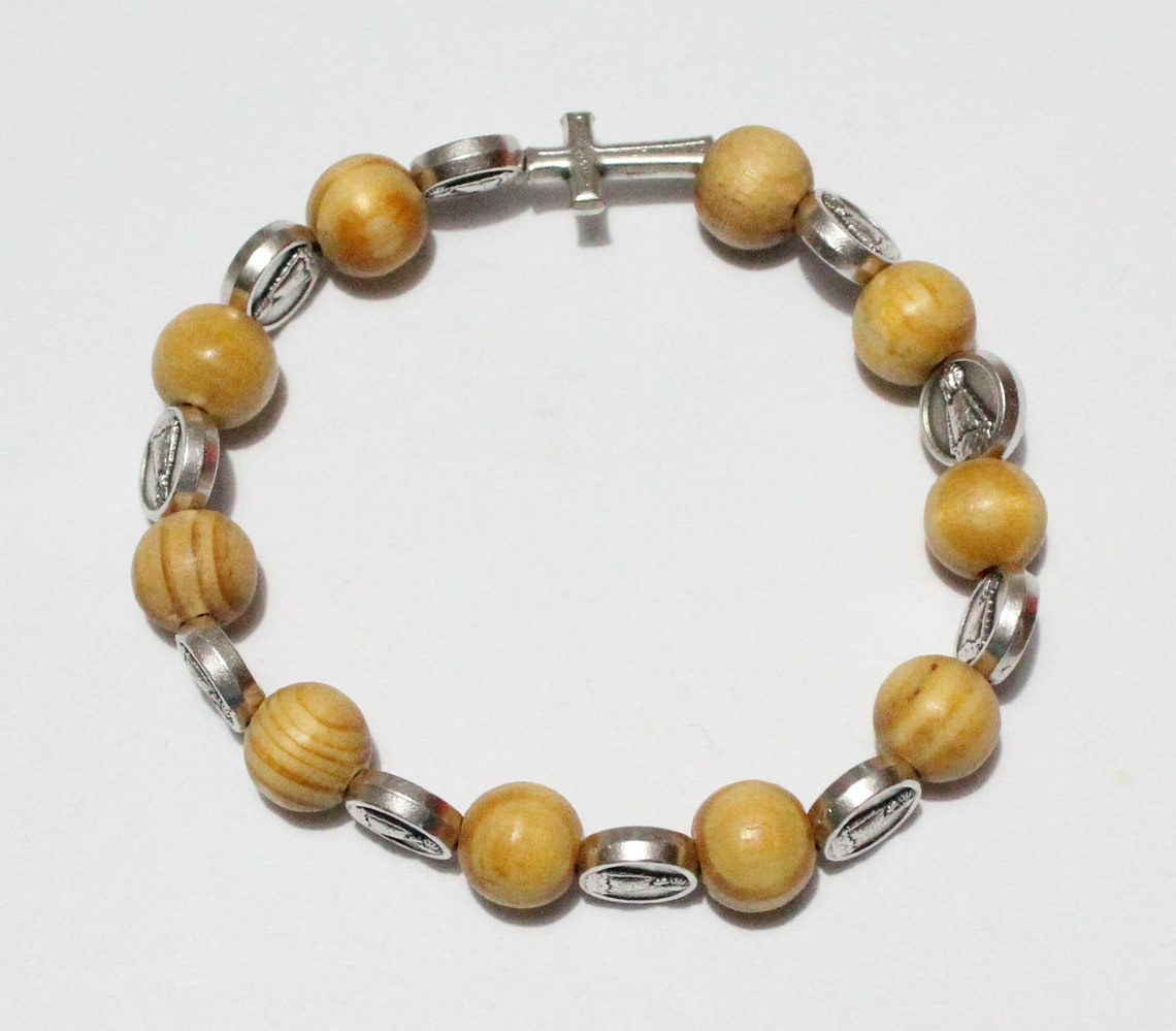 Mariazell Madonna With a Child Medal Bracelet With Cross and - Etsy