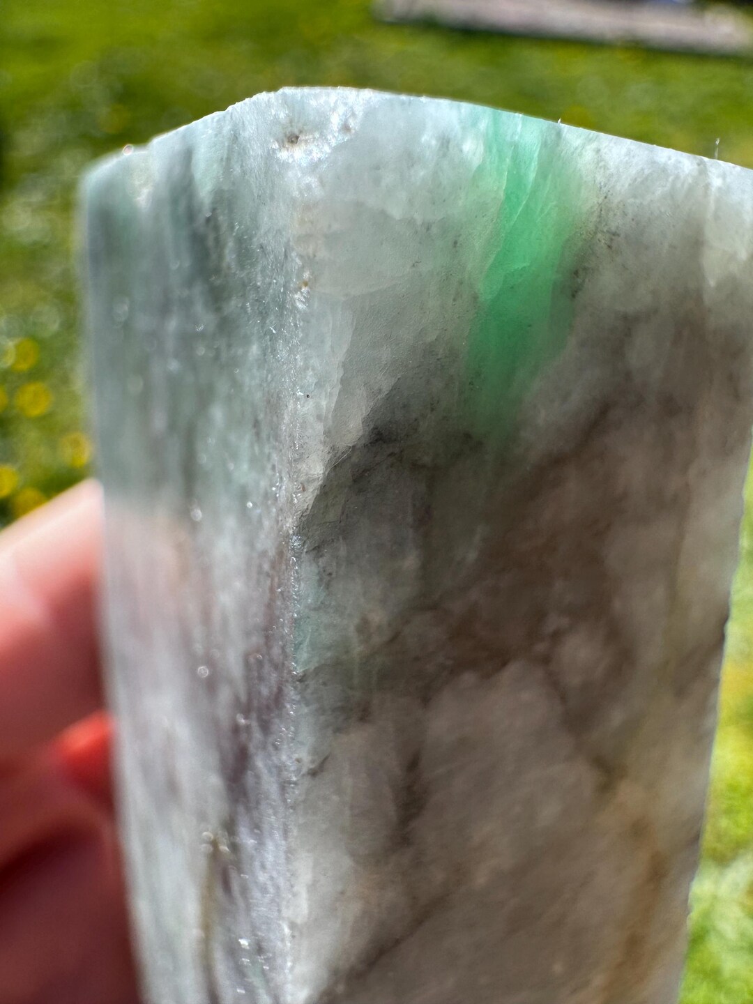 308grams, Natural Grade A Wuji Black Jadeite Slab/icy Translucent ...