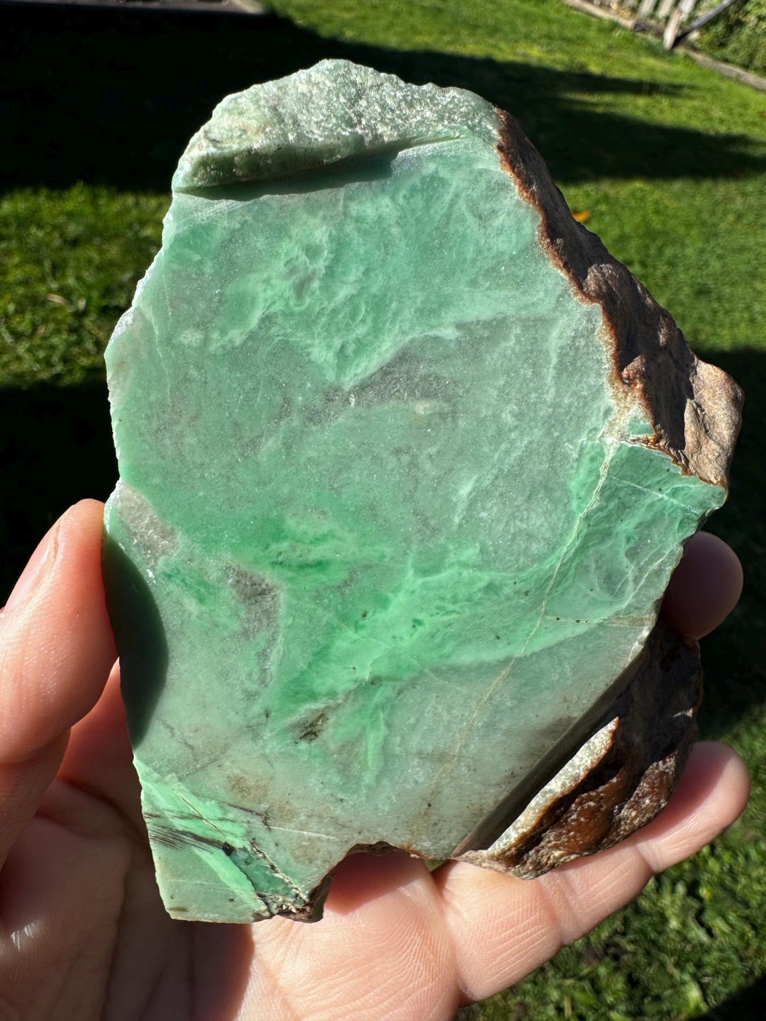 Authentic 195g Guatemalan Mayan Jadeite Jade - Fei Cui / Motagua River ...