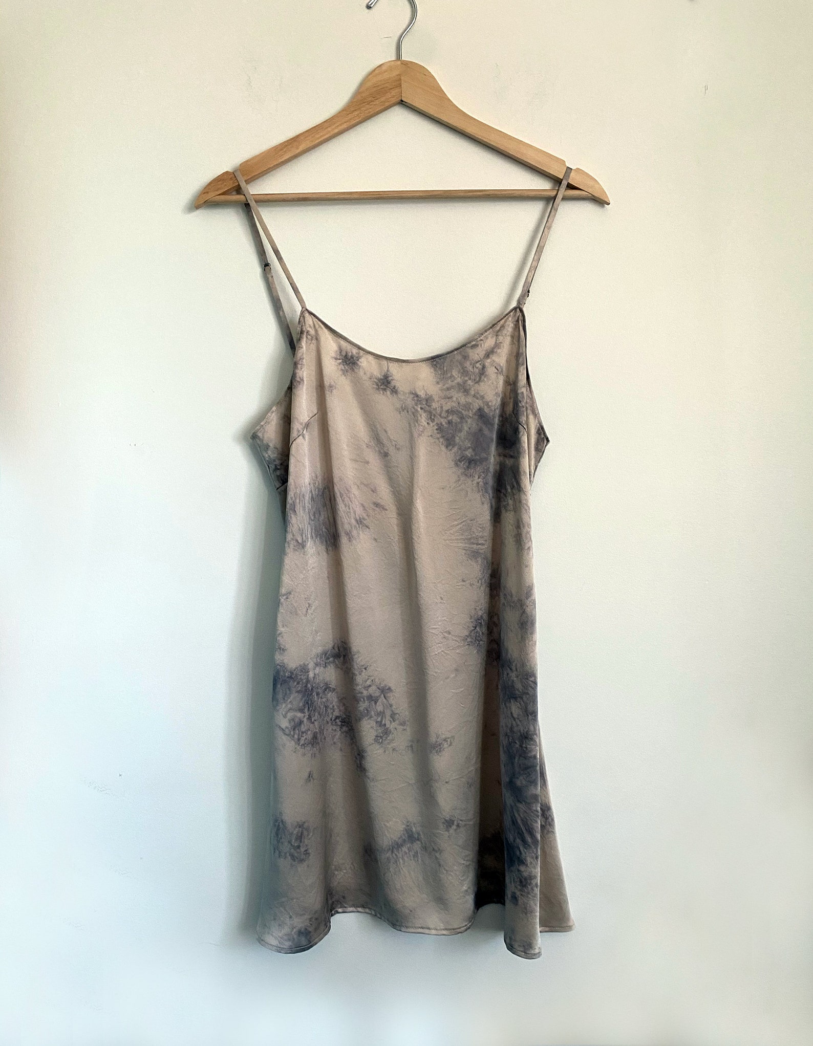 Silk Satin Mini Slip Dress Hand-dyed 100% Silk W/ Adjustable Straps - Etsy