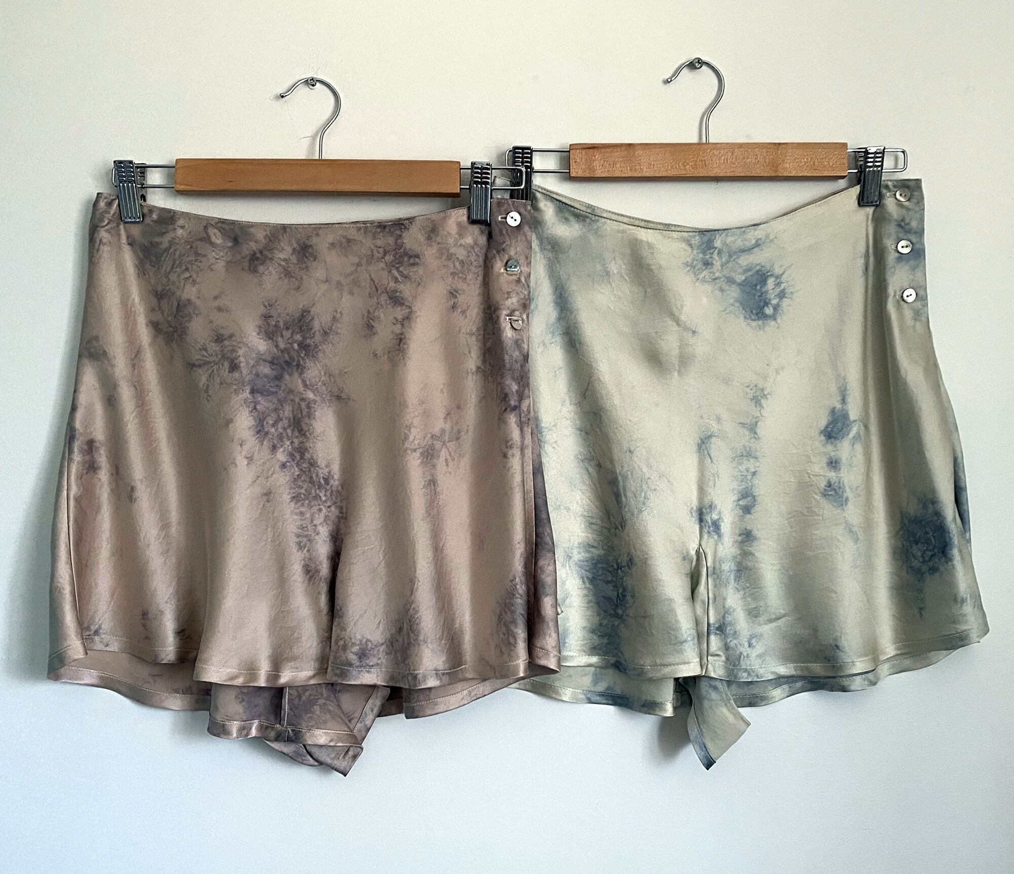 Silk Tap Pants Bias Cut Hand-dyed 100% Silk W/ Mother of - Etsy