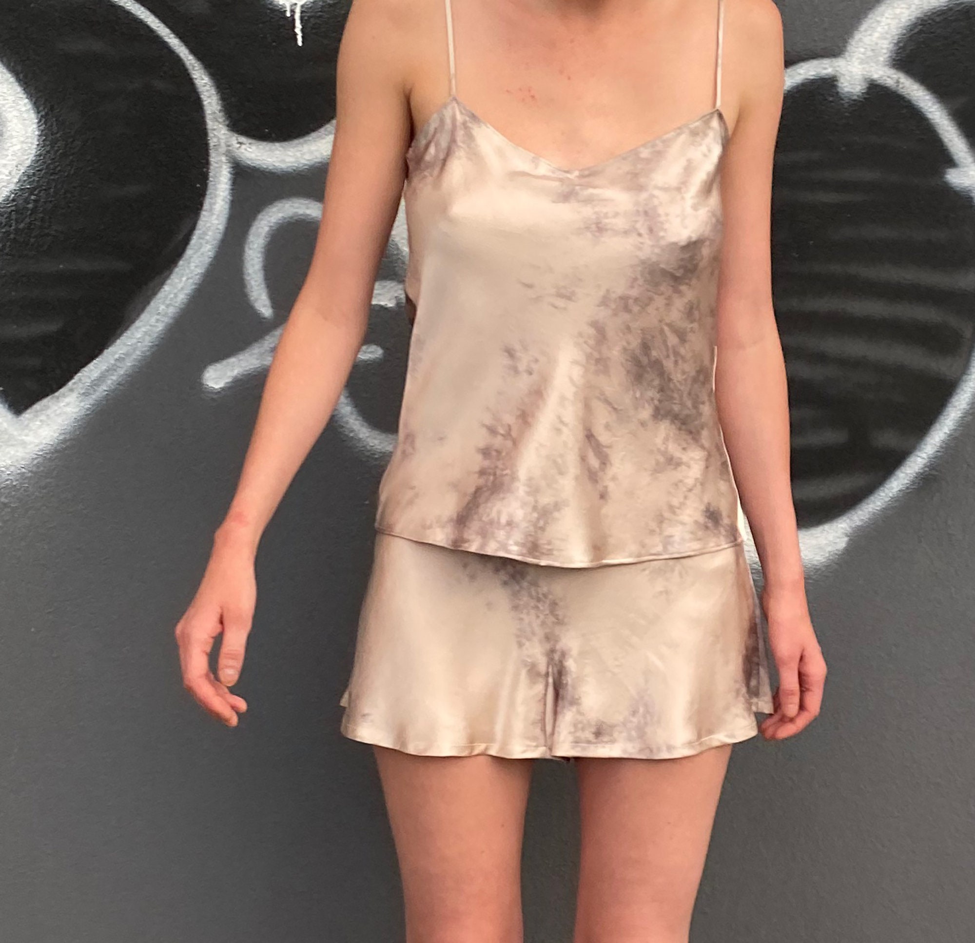 Silk Tap Pants Bias Cut Hand-dyed 100% Silk W/ Mother of - Etsy