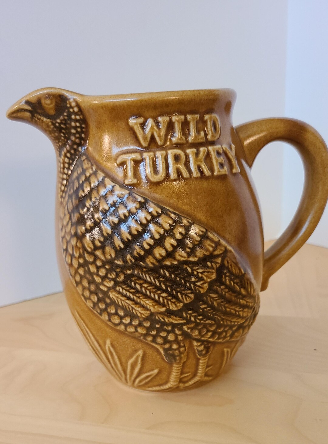 Vintage 1960's Wild Turkey Bourbon Figural Whiskey Pitcher for Wild ...