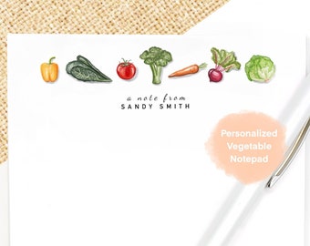 Veggie Notepad - Etsy