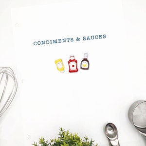 Recipe Book Page Dividers | Cook Book Organization | Kitchen Binder ...