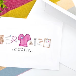 Pediatrician Personalized Notecards | Pediatrician Gift | Pediatrics ...