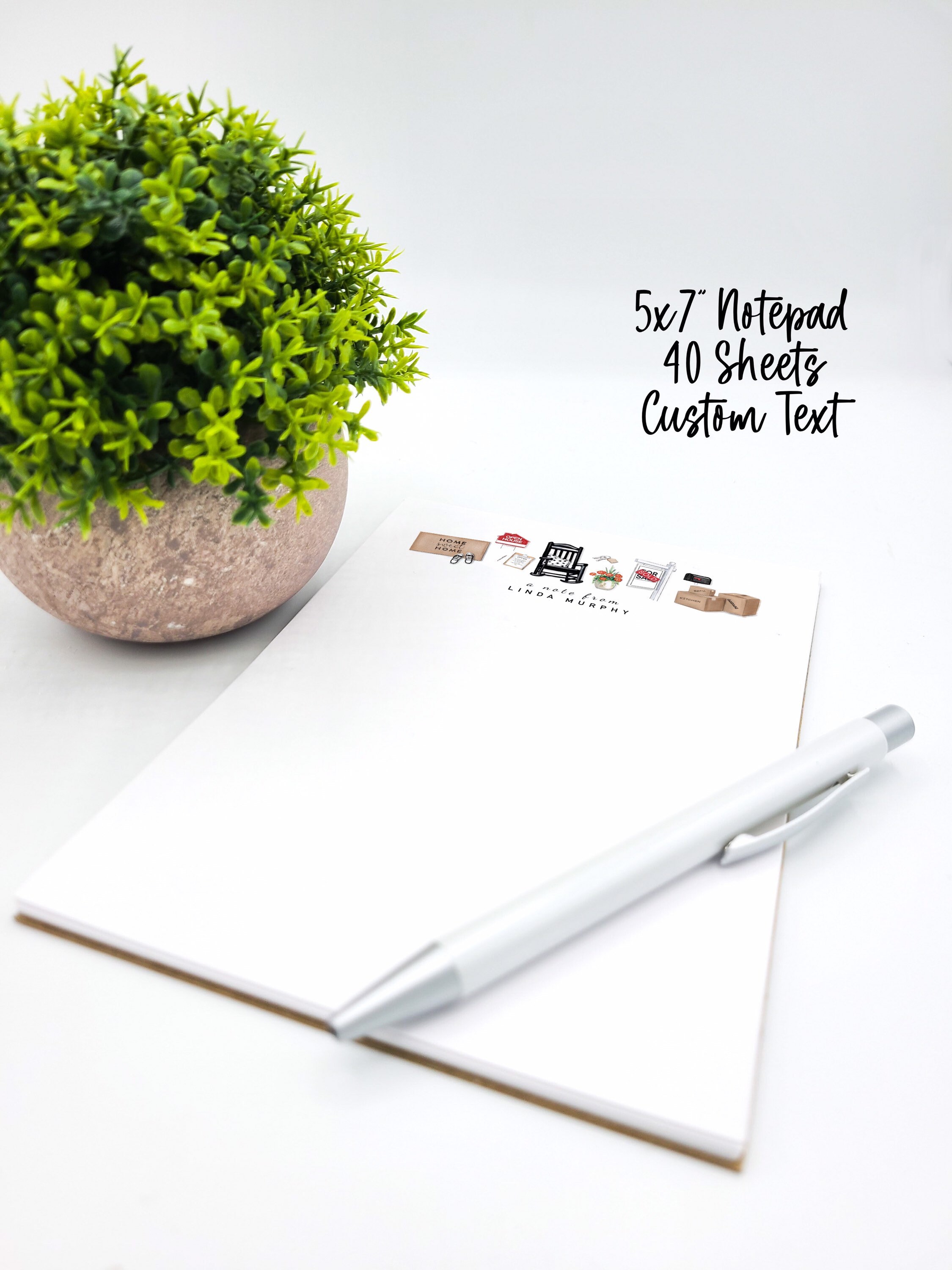 Realtor Personalized Notepad | Real Estate Agent | Closing Gift ...