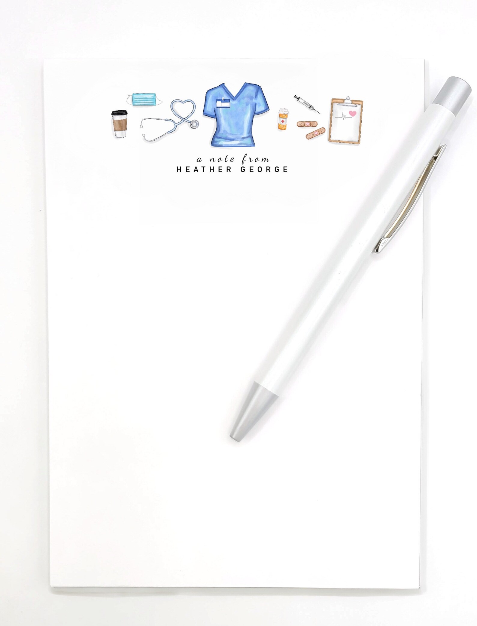 Nurse Personalized Notepad Nurse Gift Nursing School - Etsy