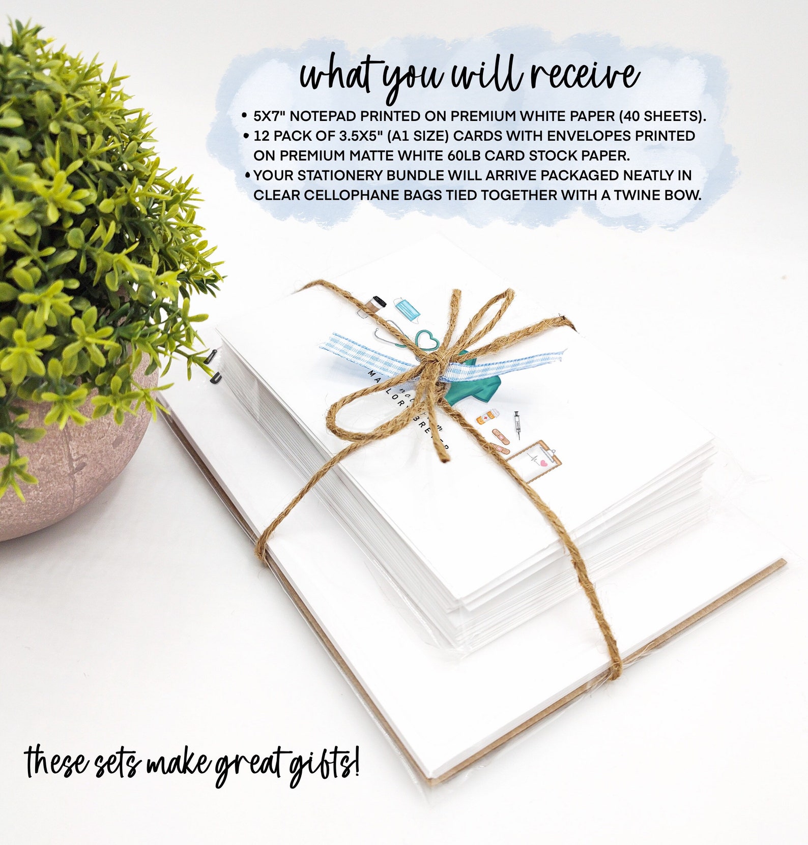 Nurse Personalized Stationery Set Nurse Gift Nursing - Etsy