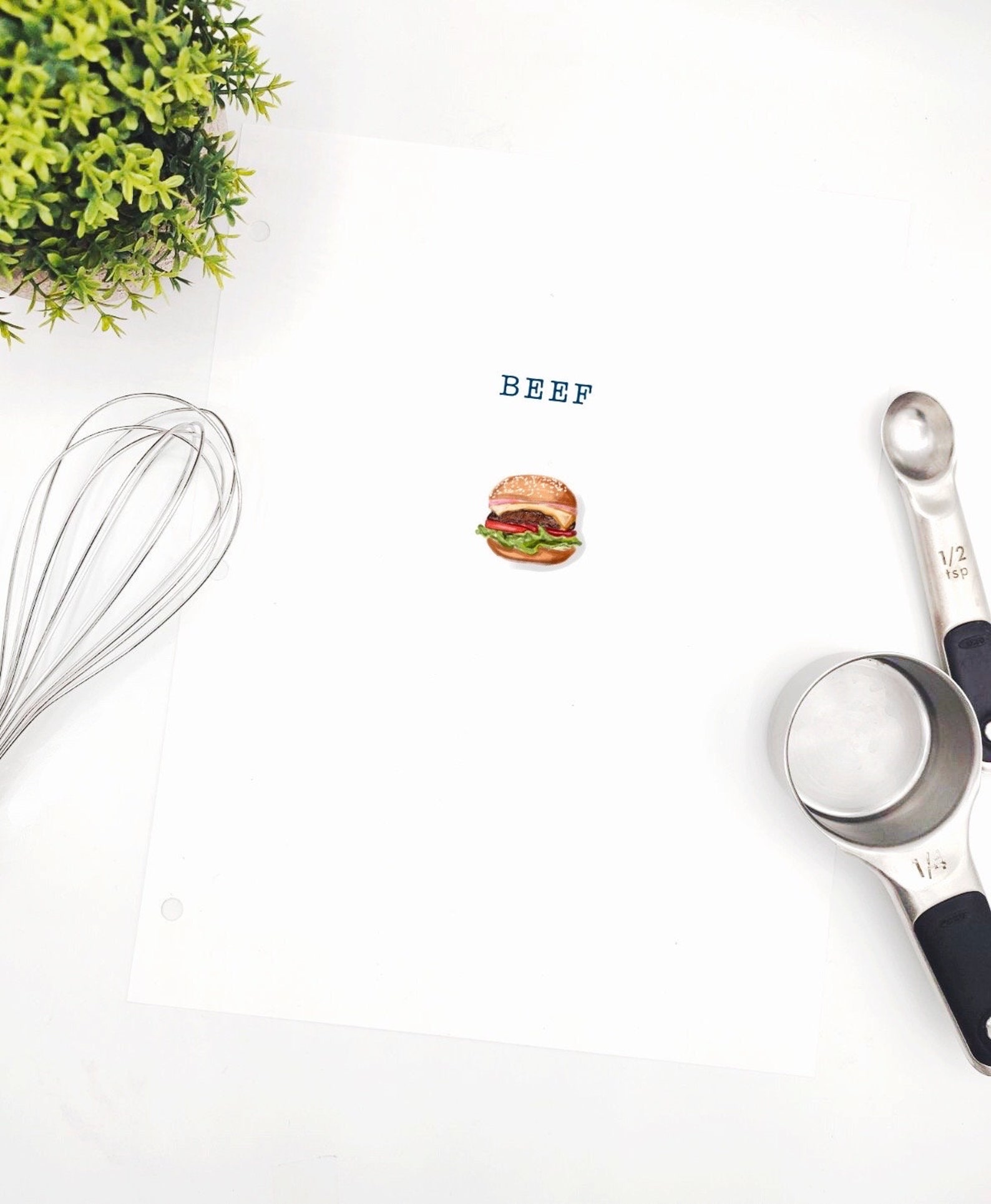 Recipe Book Page Dividers | Cook Book Organization | Kitchen Binder ...