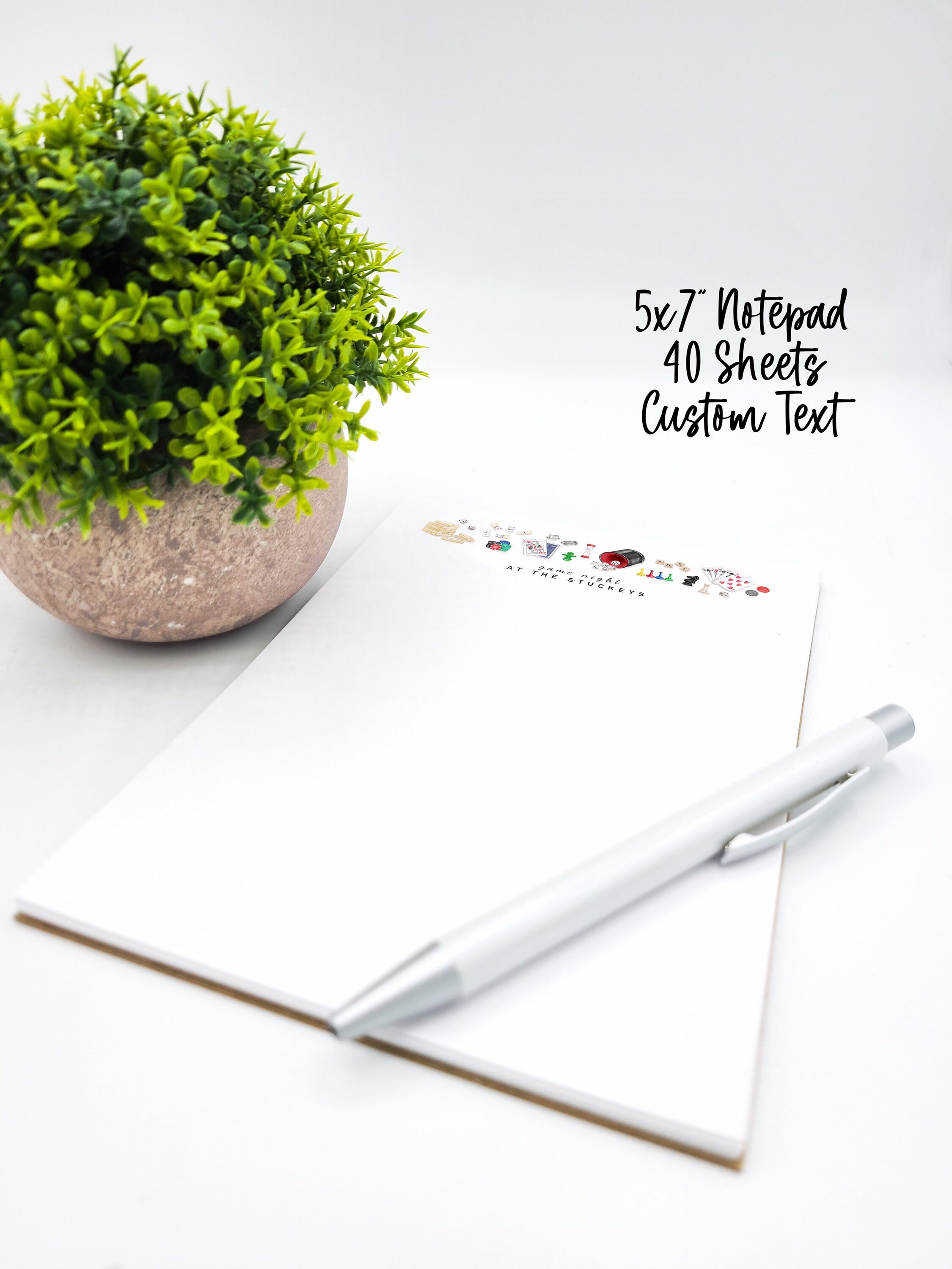 Game Night Personalized Notepad Game Score Pad Game Night - Etsy