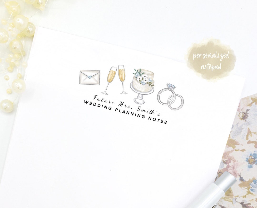 Future Mrs. Personalized Notepad | Engagement Gift | Bride to Be Gift ...