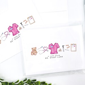 Pediatrician Personalized Notecards | Pediatrician Gift | Pediatrics ...