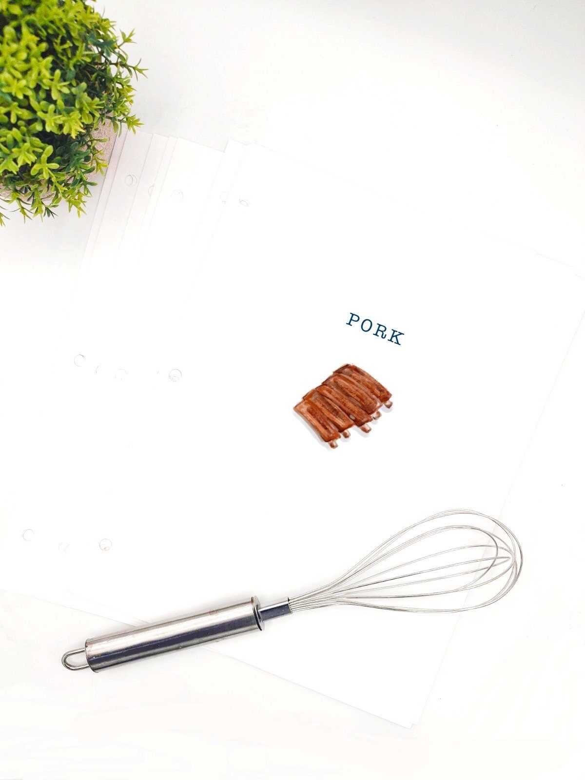 Recipe Book Page Dividers | Cook Book Organization | Kitchen Binder ...
