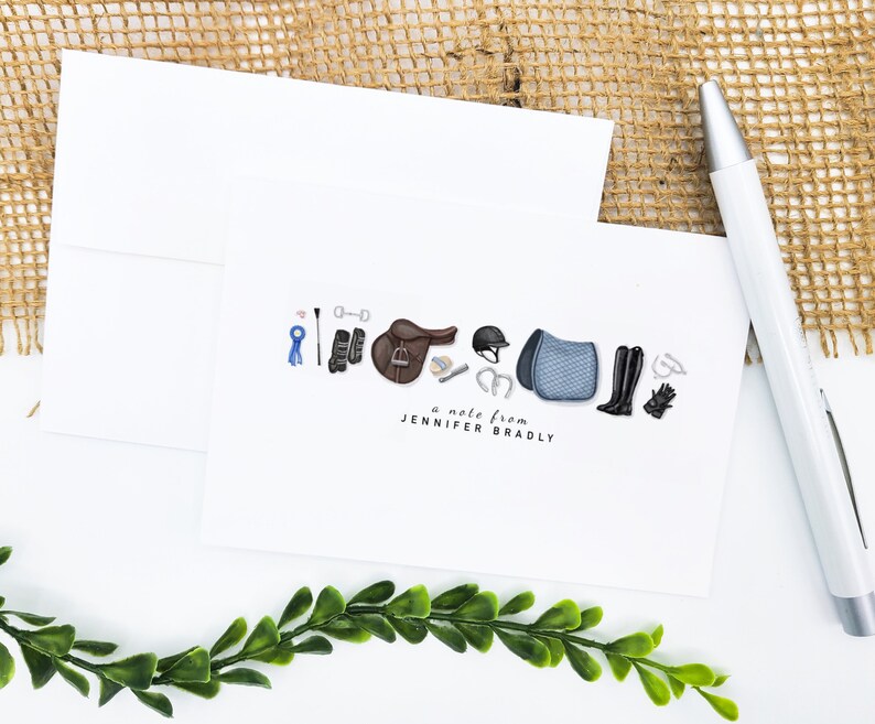 Equestrian Personalized Stationery Set| Hunter Jumper| Horse Mom ...