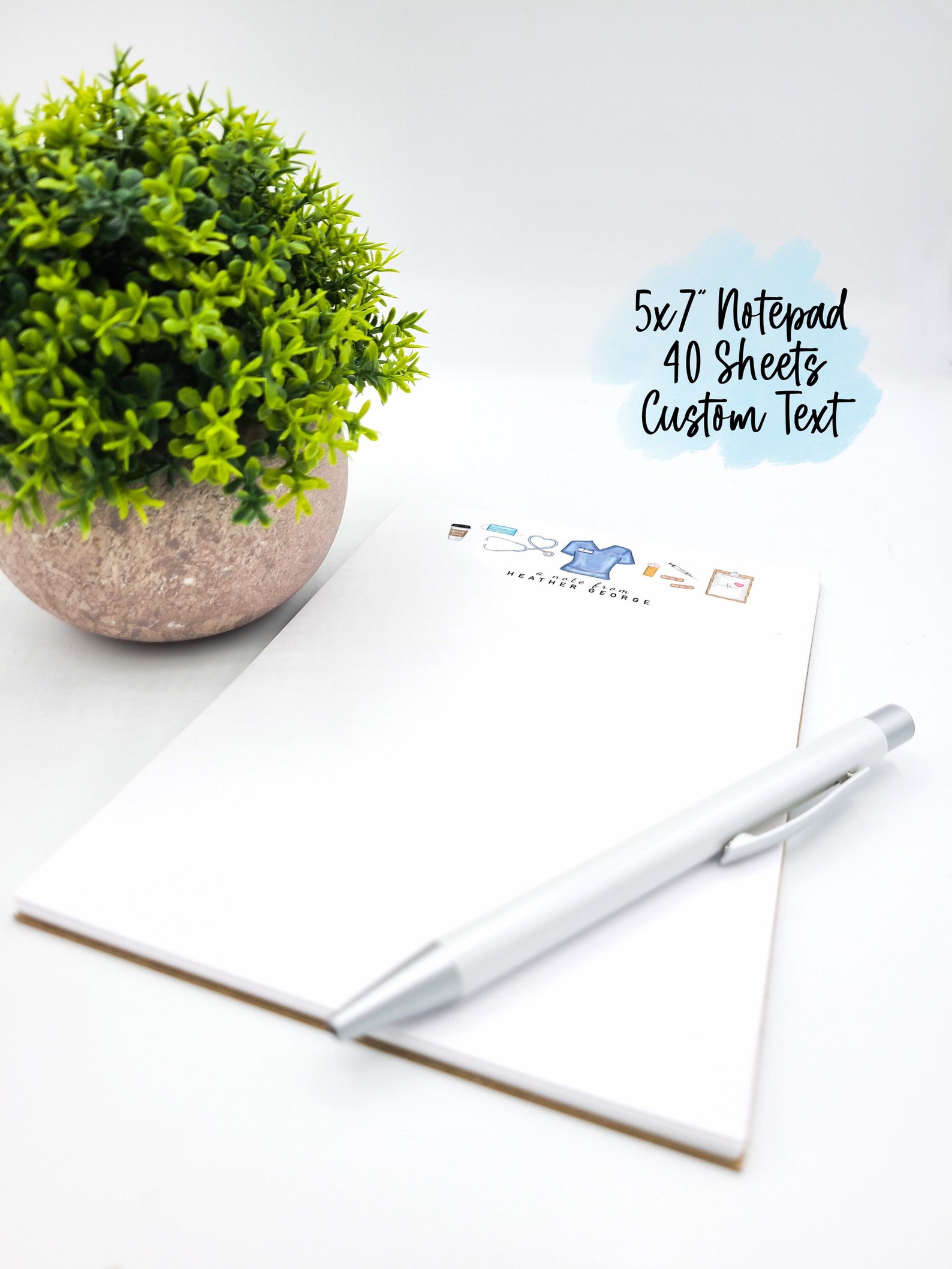 Nurse Personalized Stationery Set Nurse Gift Nursing - Etsy